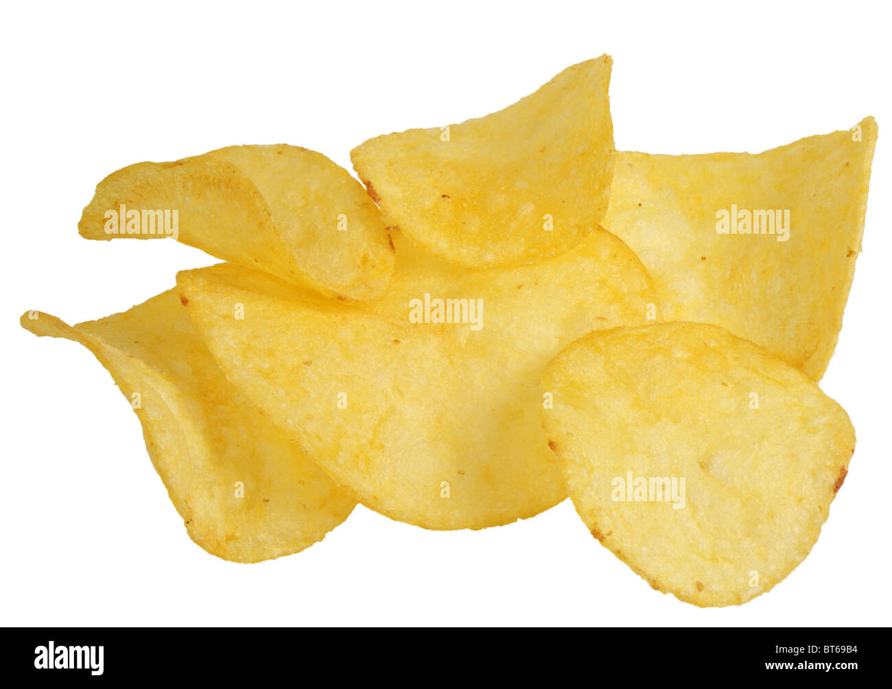 Potato chips close up on Cut Out Stock Images & Pictures - Alamy