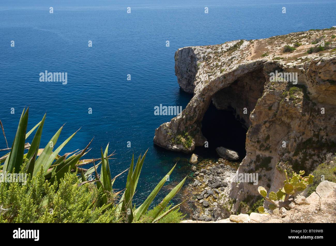 Blue Grotto, Malta Stock Photo - Alamy