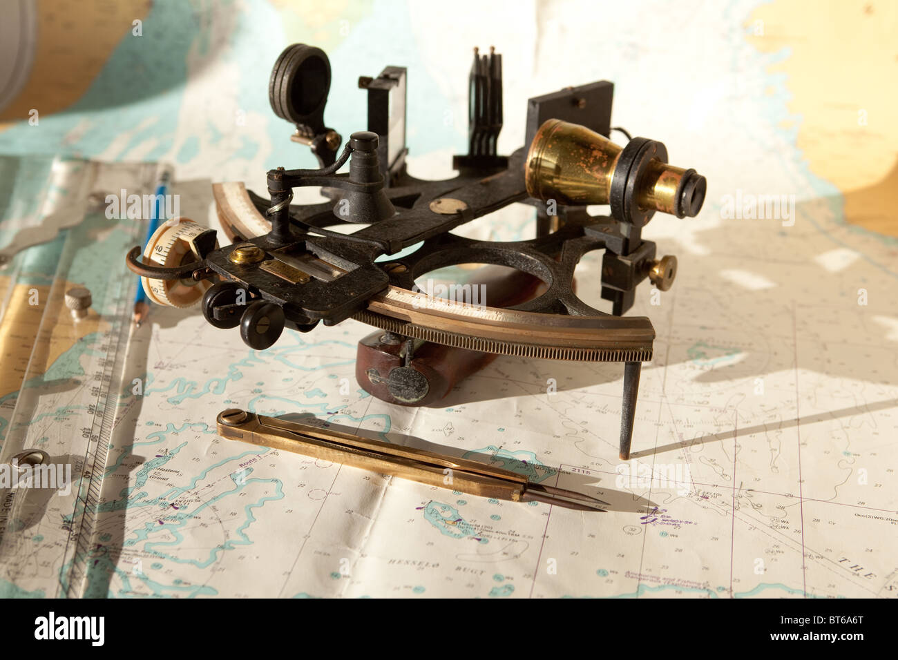 Navigation marine chart plot hi-res stock photography and images - Alamy