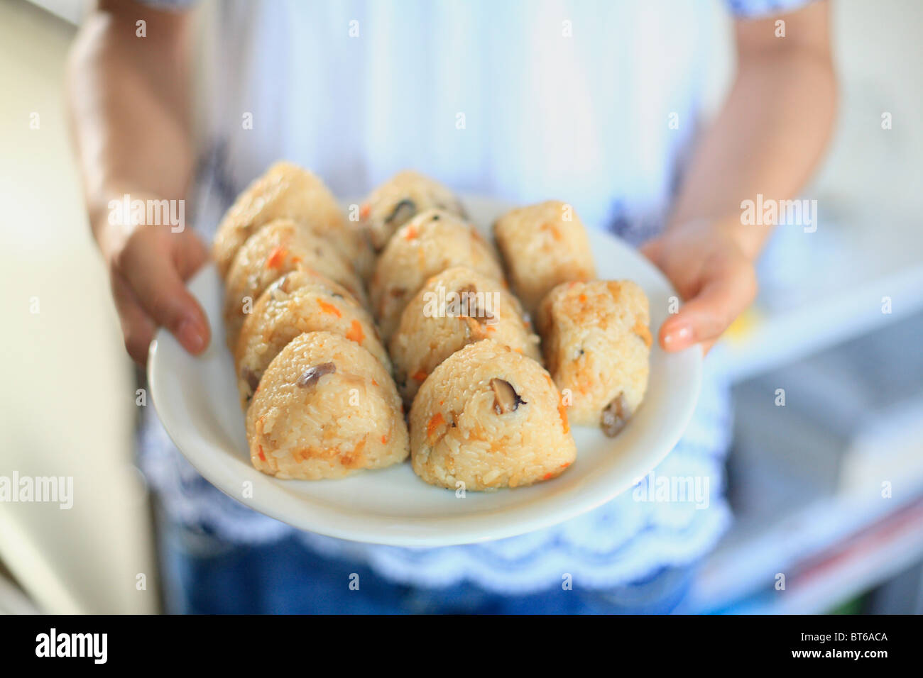 Rice ball of Japanese paella Stock Photo - Alamy