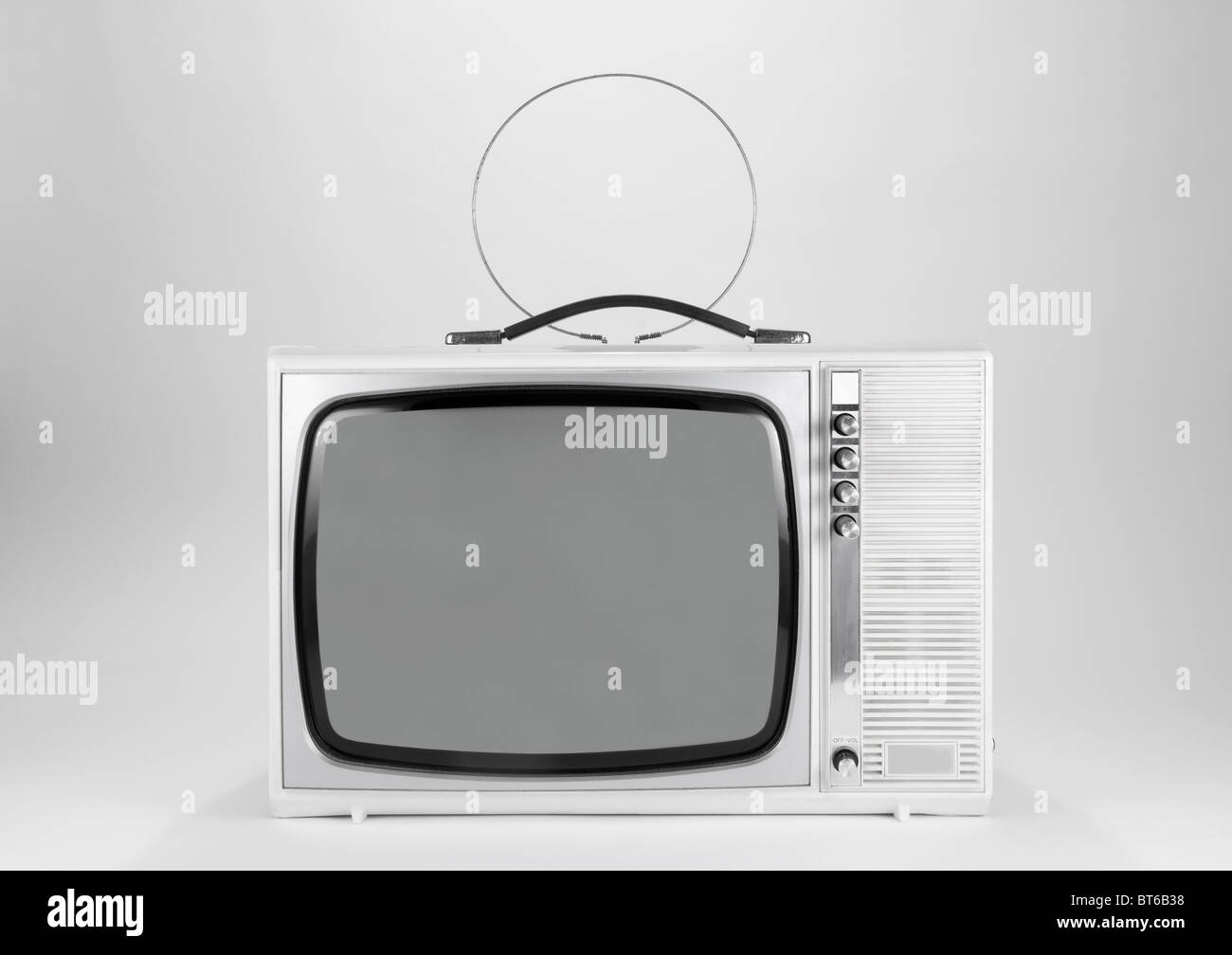 retro style portable television Stock Photo - Alamy