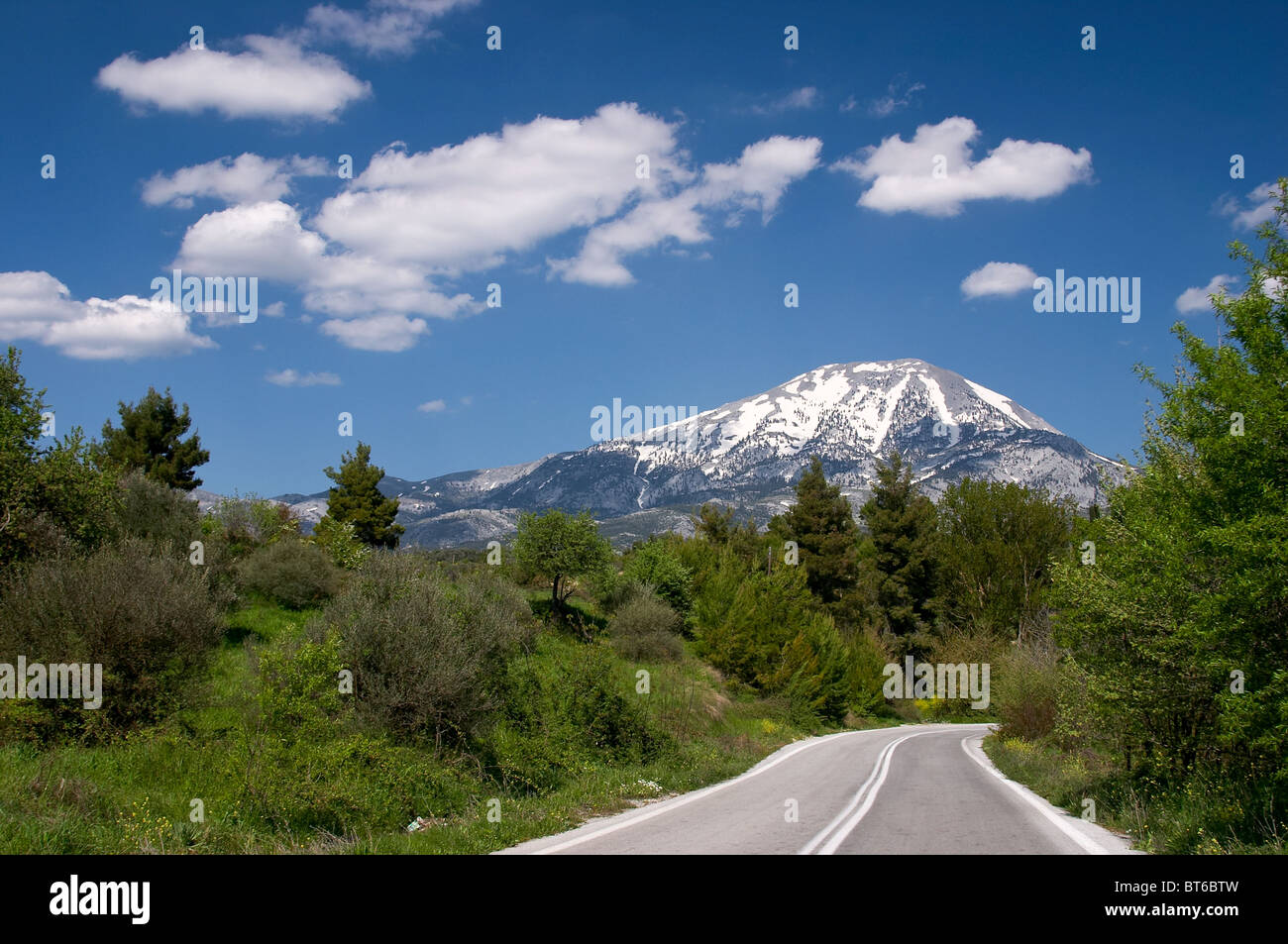 Steni Evias mountain village in Central Evia island Stock Photo - Alamy