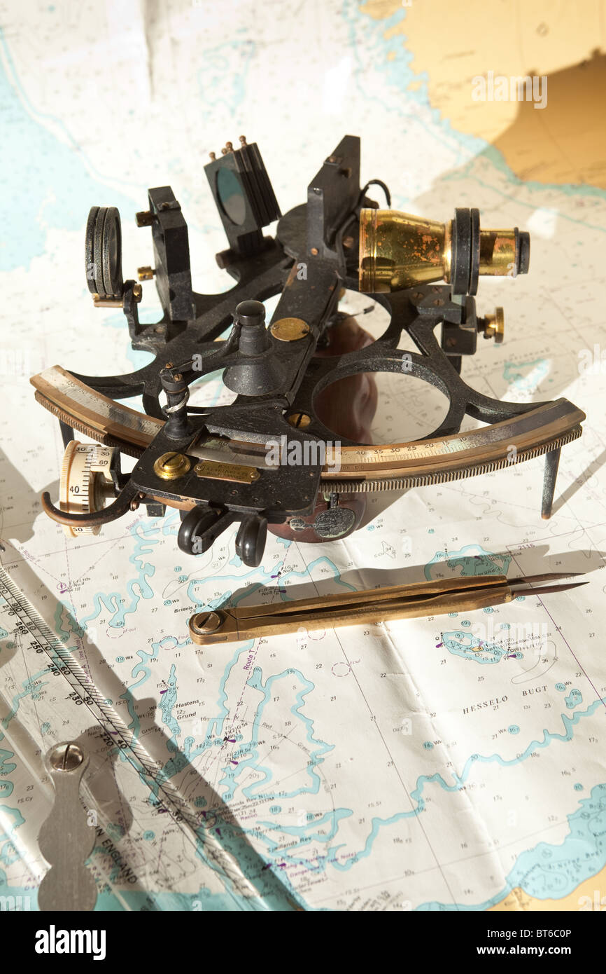 Navigation marine chart plot hi-res stock photography and images - Alamy