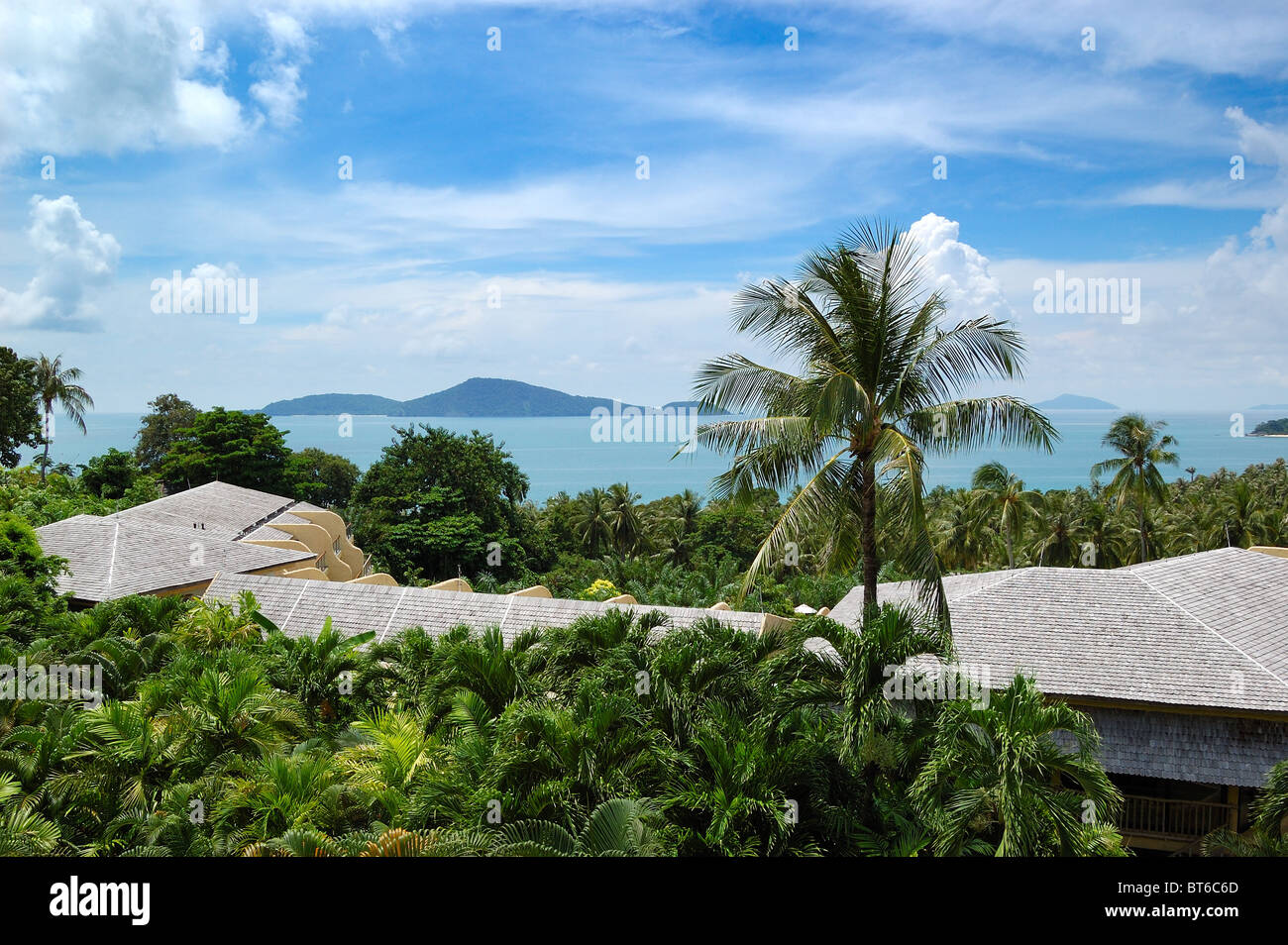 Green environment of modern luxury hotel, Phuket, Thailand Stock Photo ...