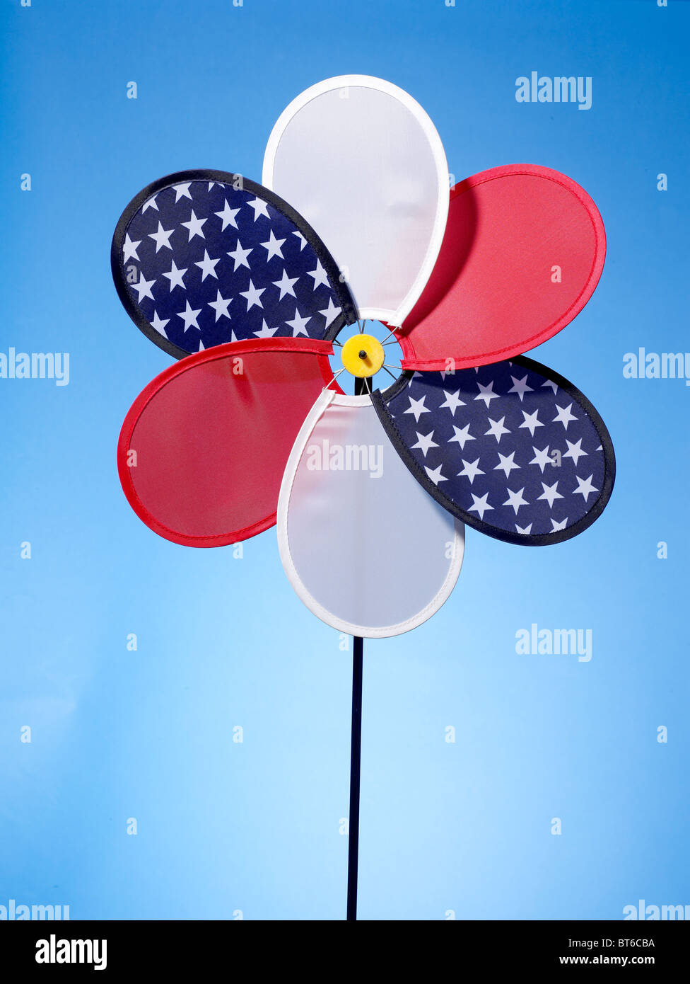 red white blue pinwheel Stock Photo - Alamy