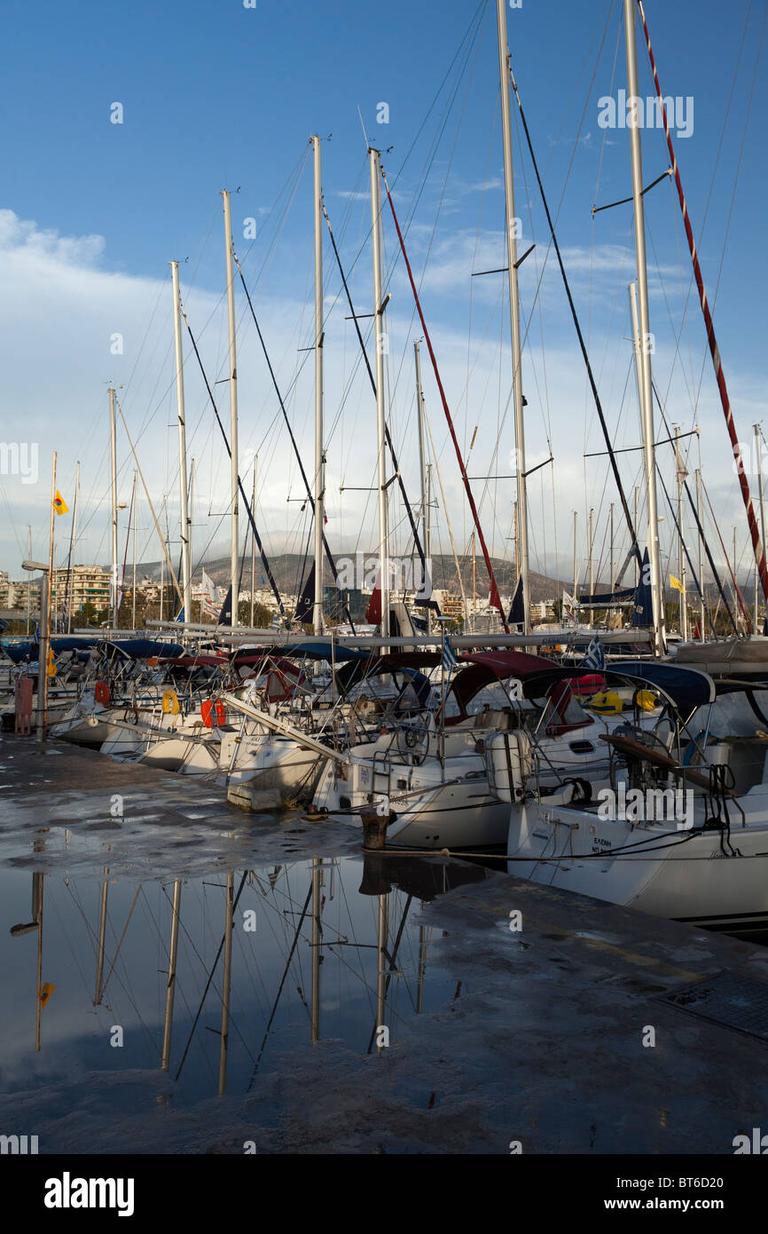 Alimos marina view in Athens, Greece Stock Photo - Alamy