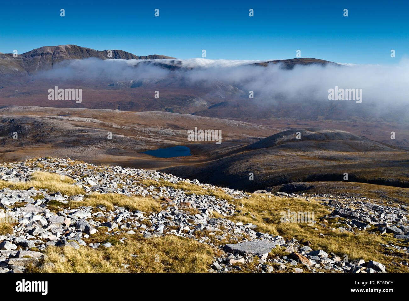 The Assynt Munro's as seen from Canisp Stock Photo - Alamy