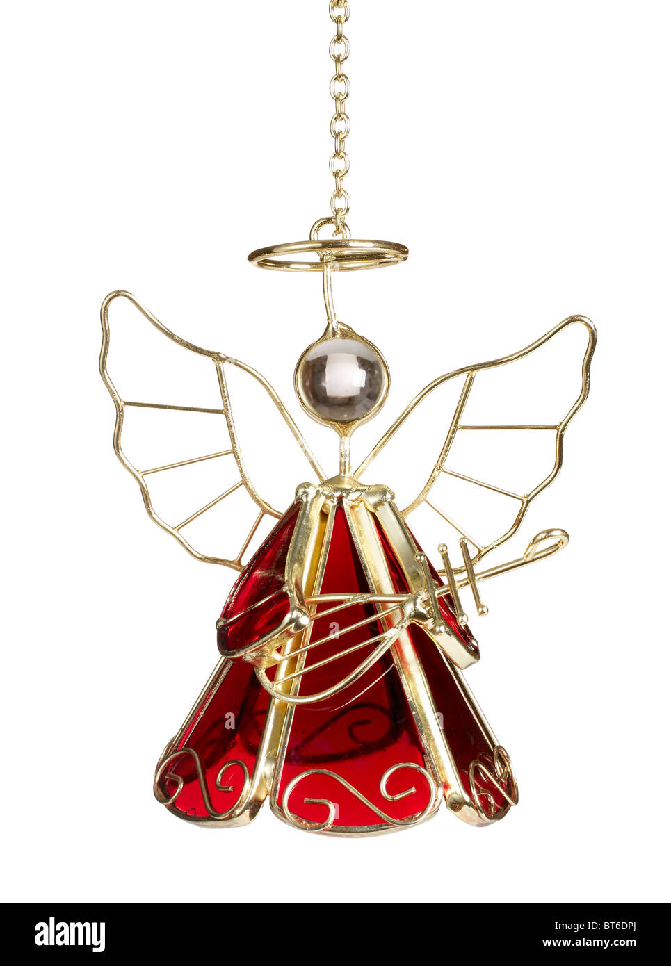 red angel Christmas ornaments Stock Photo - Alamy