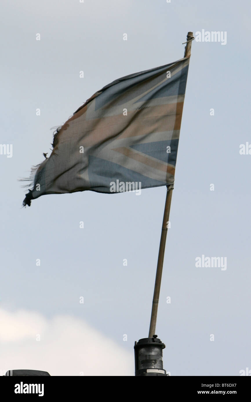 Torn ripped union jack flag hi-res stock photography and images - Alamy