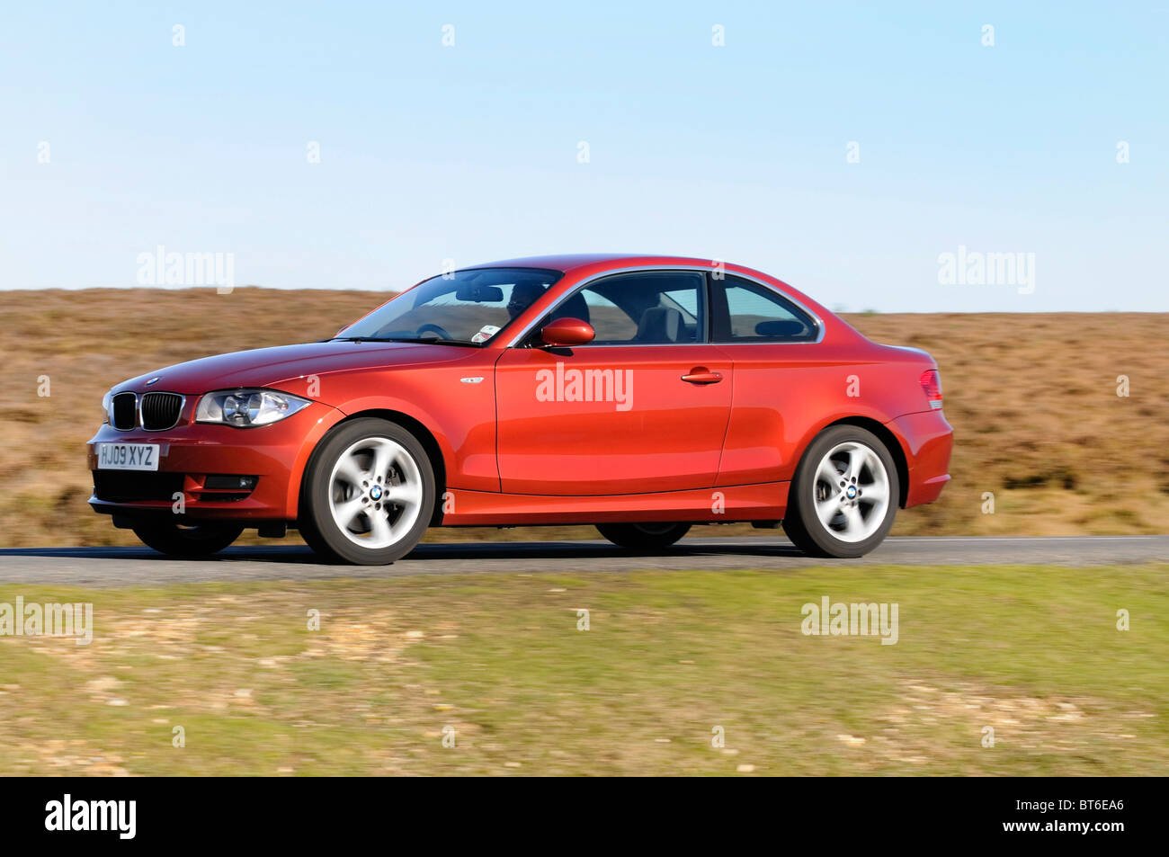 2009 BMW 123d Two door Saloon Stock Photo - Alamy
