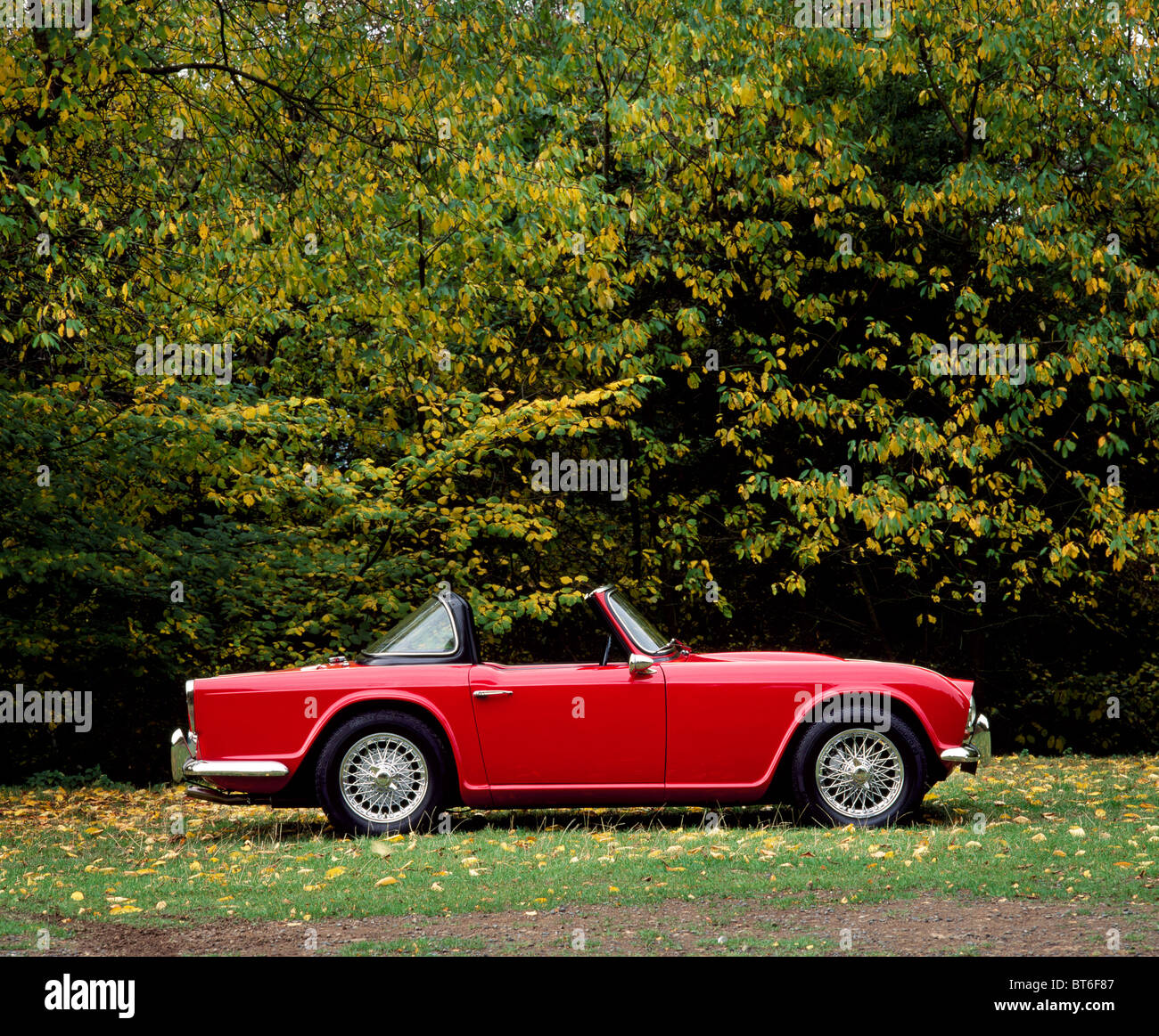 Red Triumph TR4 from 1964 Stock Photo - Alamy