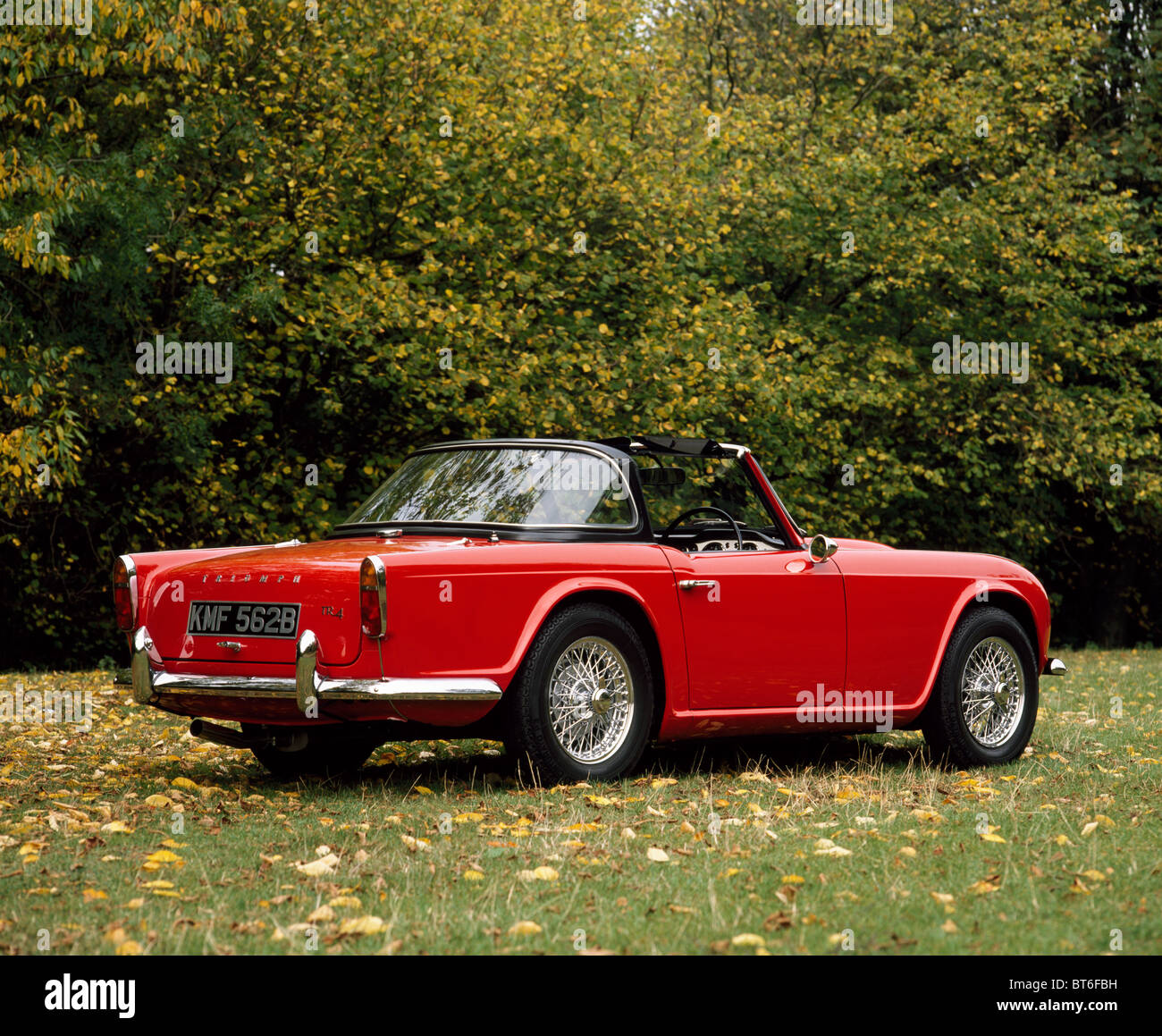 Red Triumph TR4 from 1964 Stock Photo - Alamy