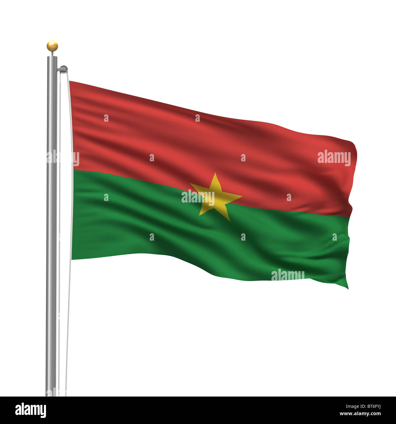 Flag of Burkina Faso Stock Photo - Alamy