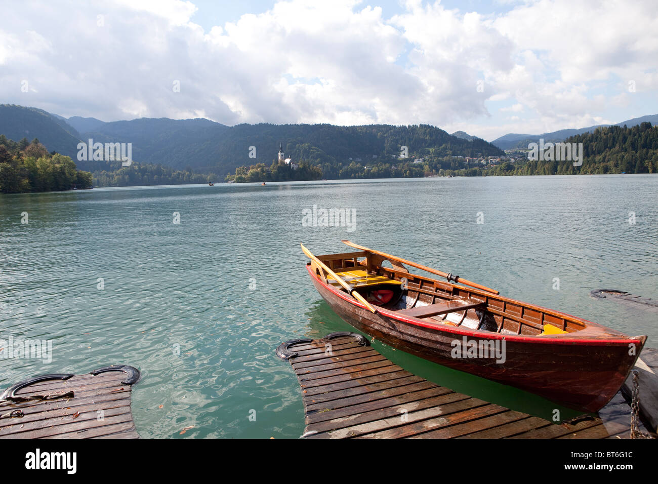 Traditional pletna boat hi-res stock photography and images - Alamy