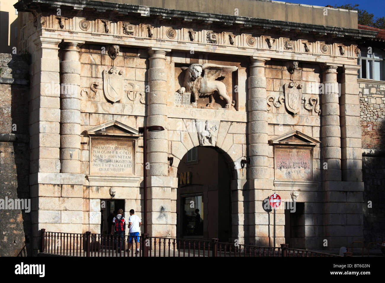 Croatia, Zadar, The Land Gate Stock Photo - Alamy