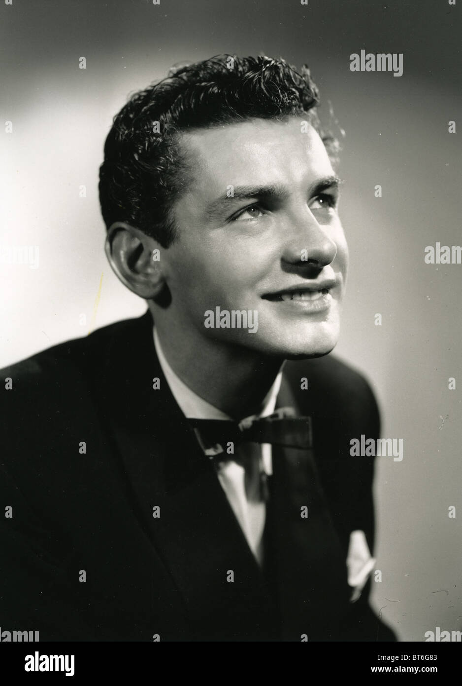 RONNIE HILTON (1926-2001) UK pop singer and radio presenter in 1955 ...