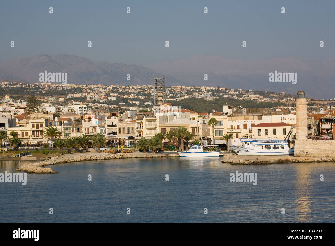 The old venetian port of Rethymno, Crete, Greece Stock Photo - Alamy