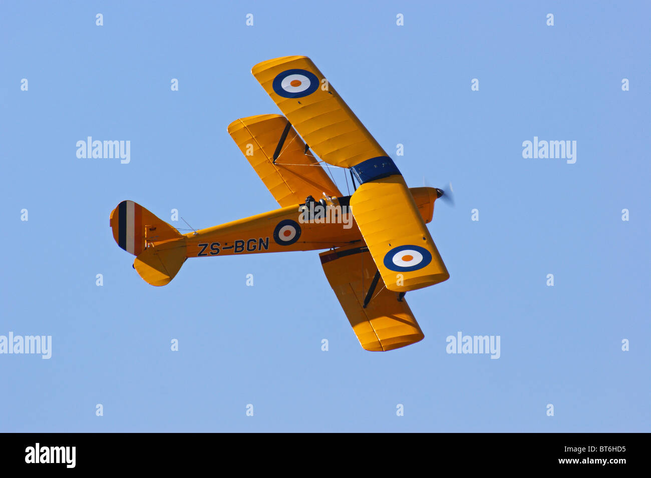 de Havilland Tiger Moth 1930's Biplane trainer warplane Stock Photo - Alamy