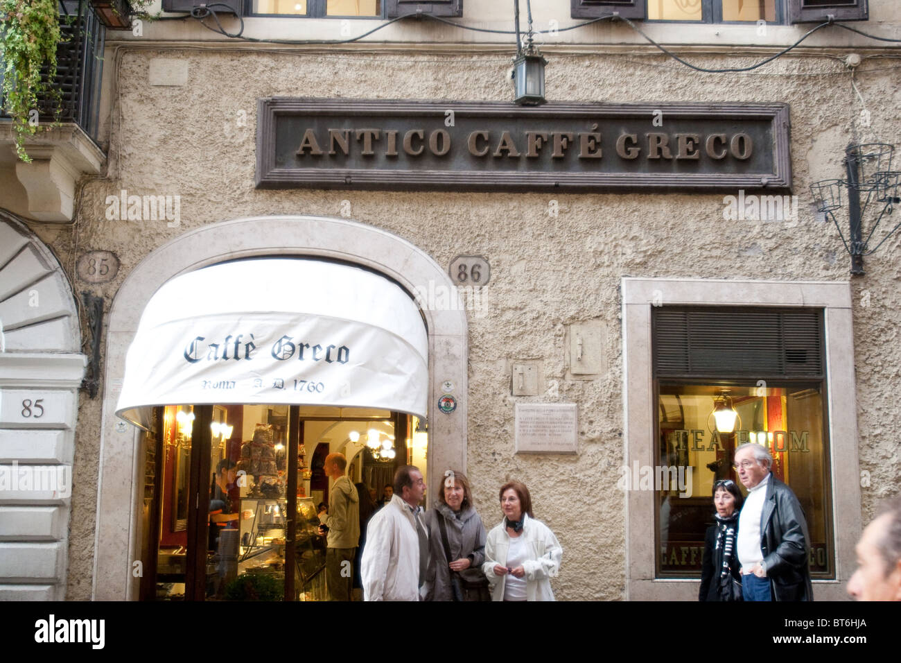 Caffe Greco Rome Rome Italy October 20 2017 Caffe Stock Photo