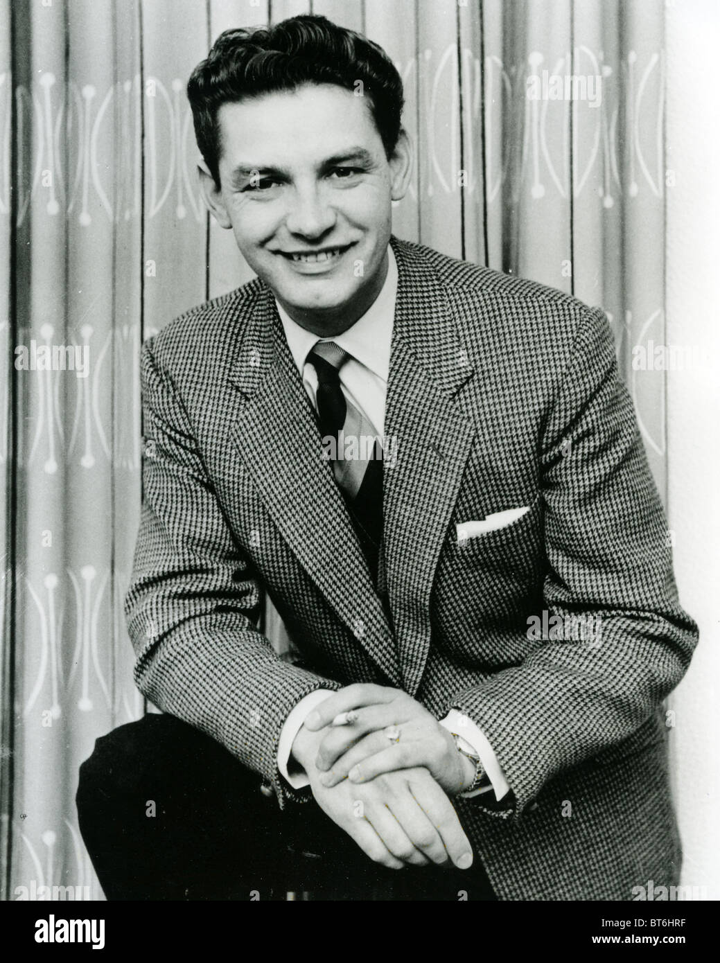 RONNIE HILTON (1926-2001) UK pop singer and radio presenter about 1955 ...