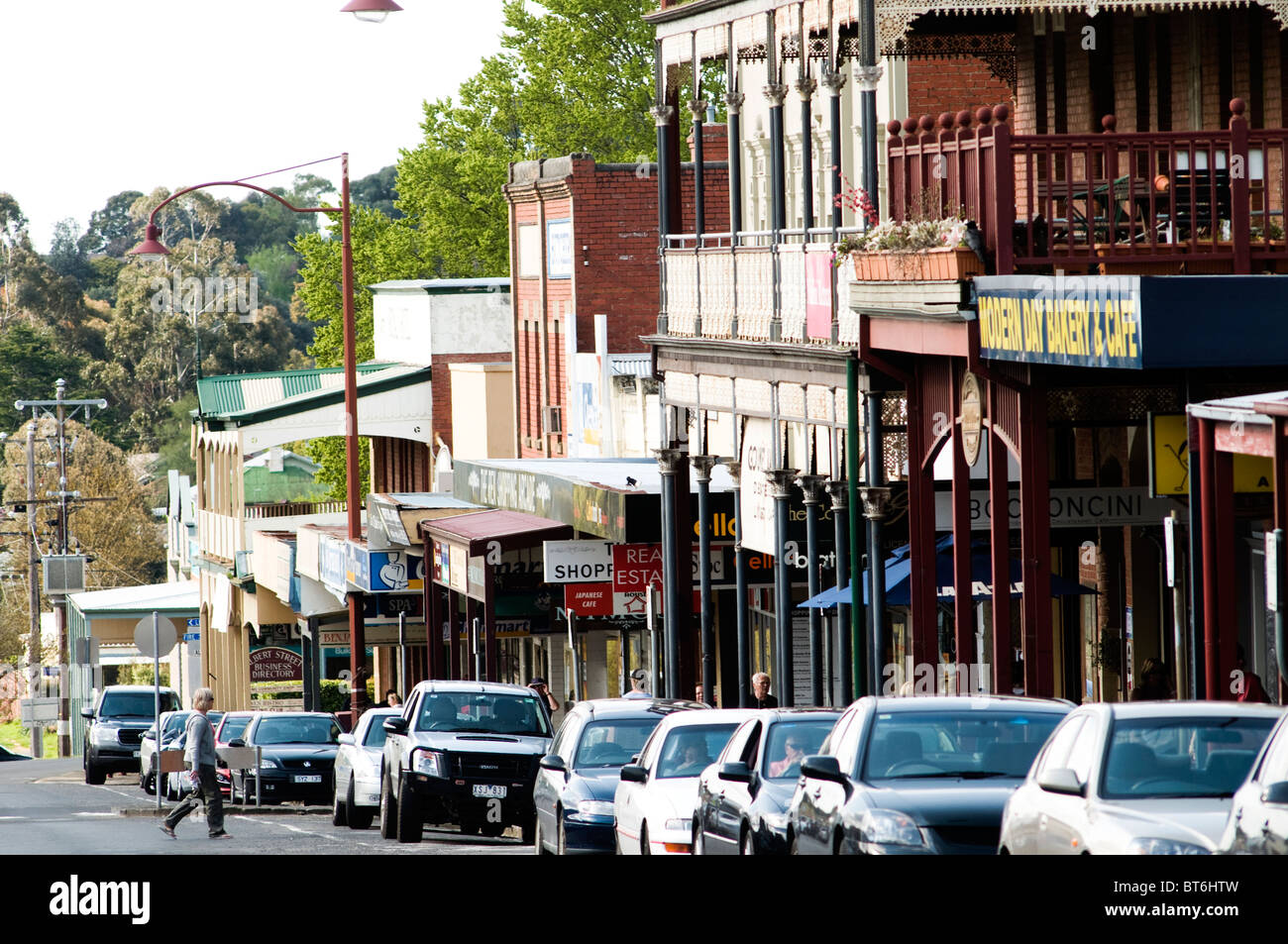 main street, Daylesford, Victoria, Australia Stock Photo - Alamy