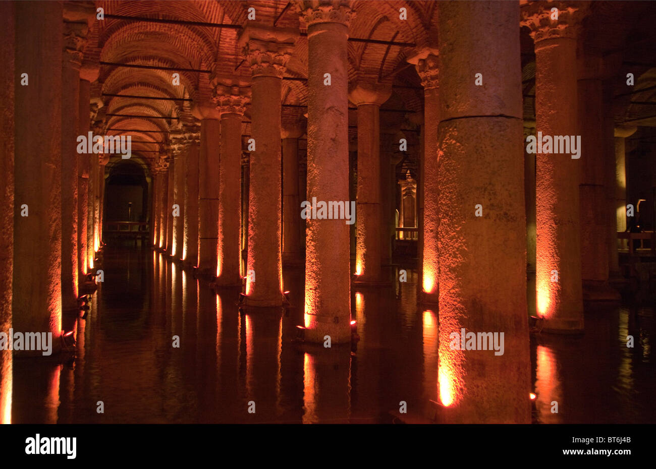 The Basilica Cistern Yerebatan Sarayı - "Sunken Palace" underground in ...