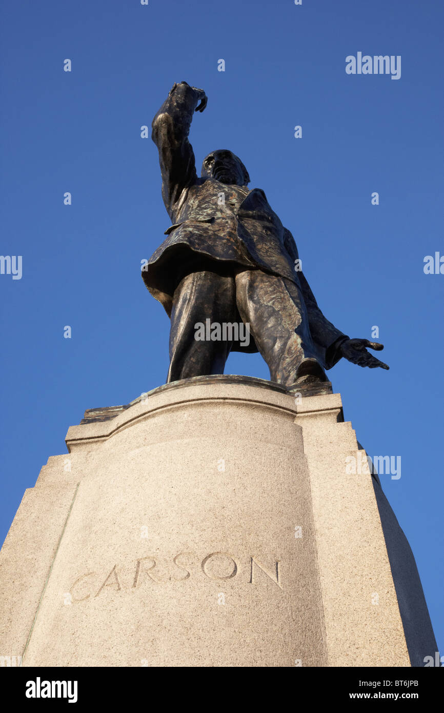 lord carson statue at the northern ireland parliament buildings ...
