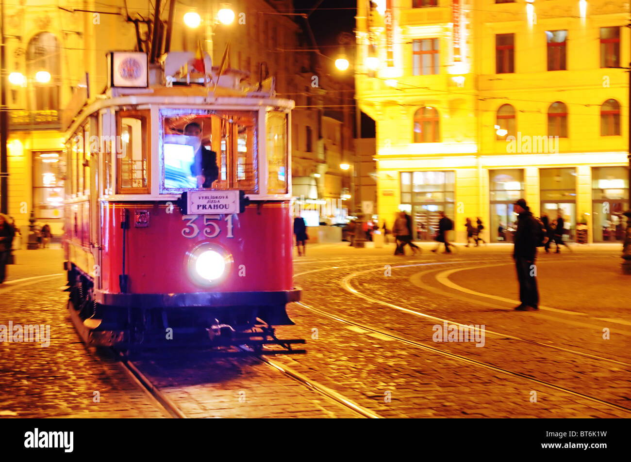 Historic tram 91 prague hi-res stock photography and images - Alamy