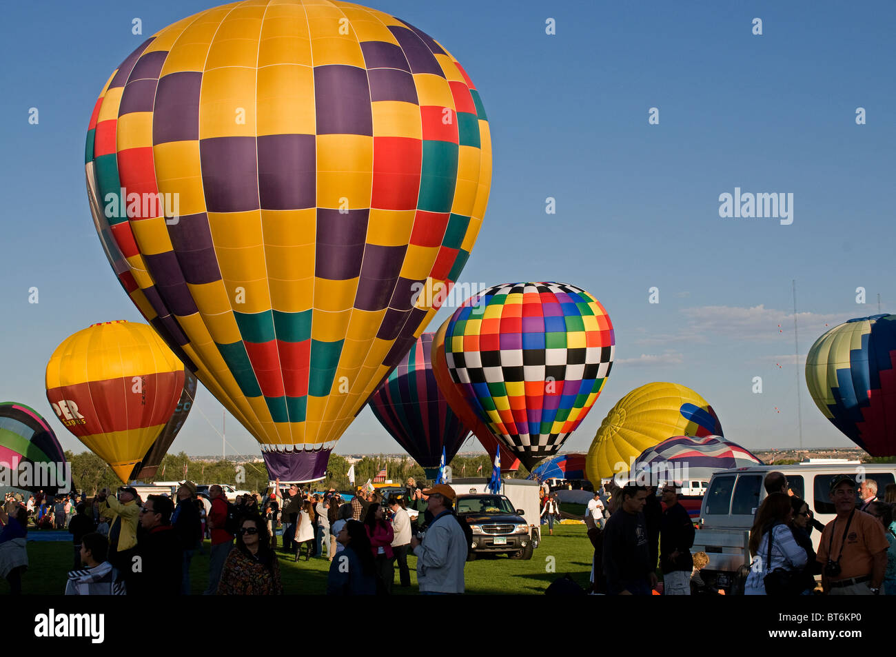 Hot air balloons at Albuquerque New Mexico festival USA, US Stock Photo ...
