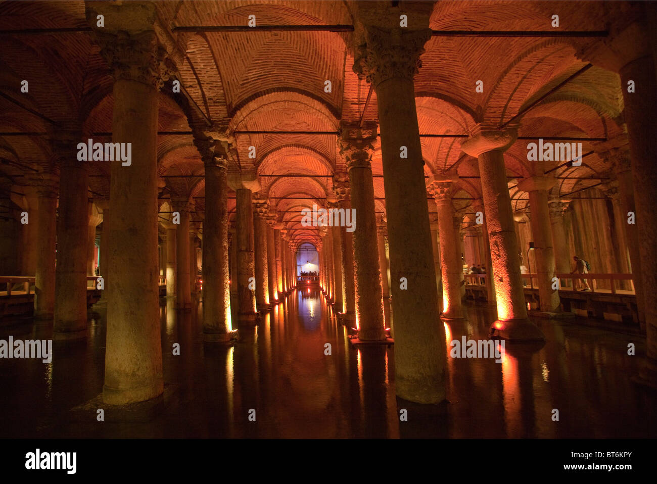 The Basilica Cistern Yerebatan Sarayı - "Sunken Palace" underground in ...