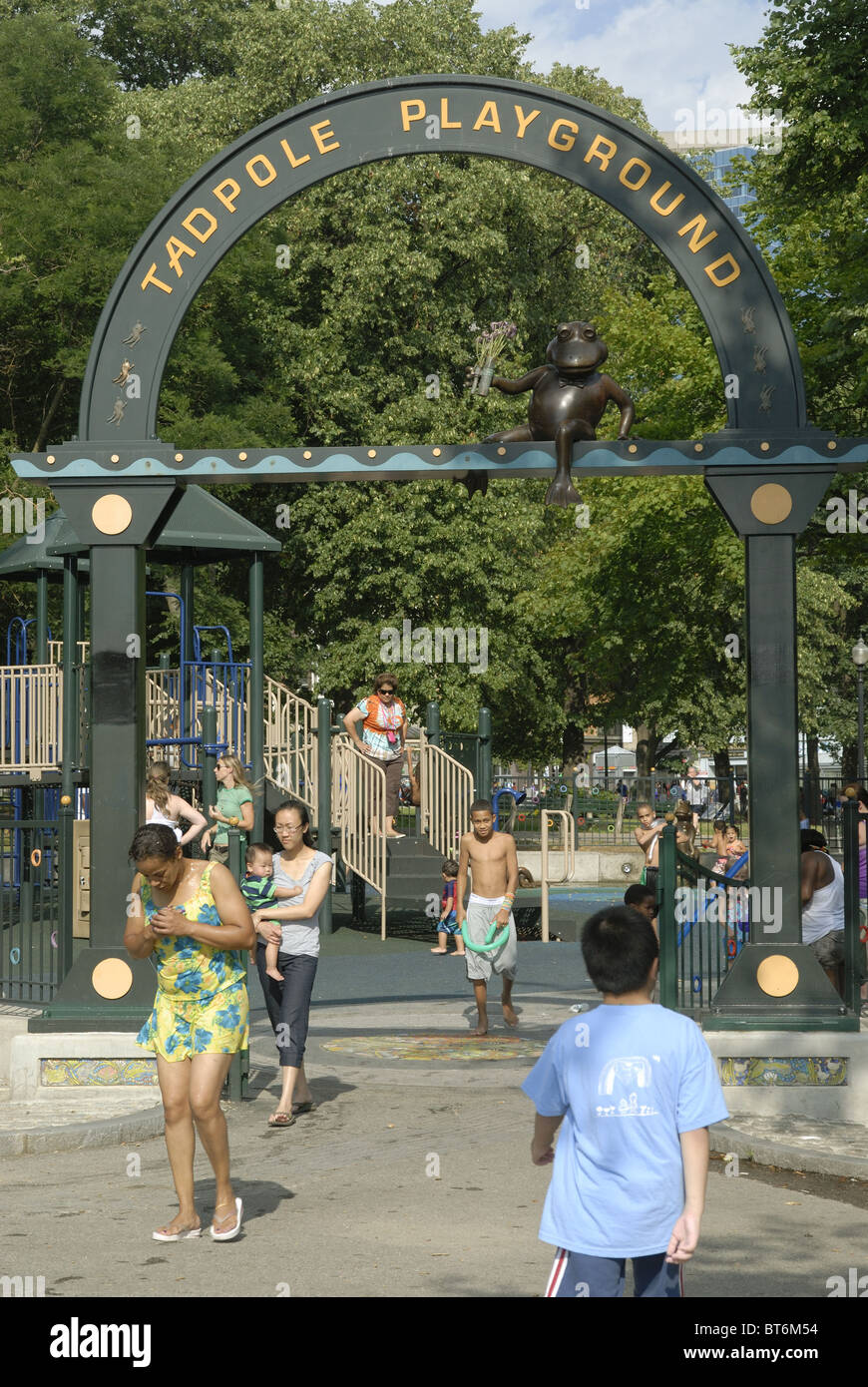 Tadpole Playground, Boston Common, Massachusetts Stock Photo - Alamy