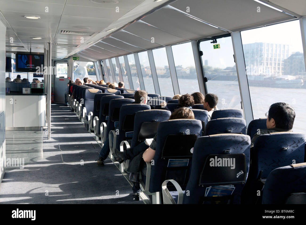 People seating transport river bus waterbus water bus service hi-res ...