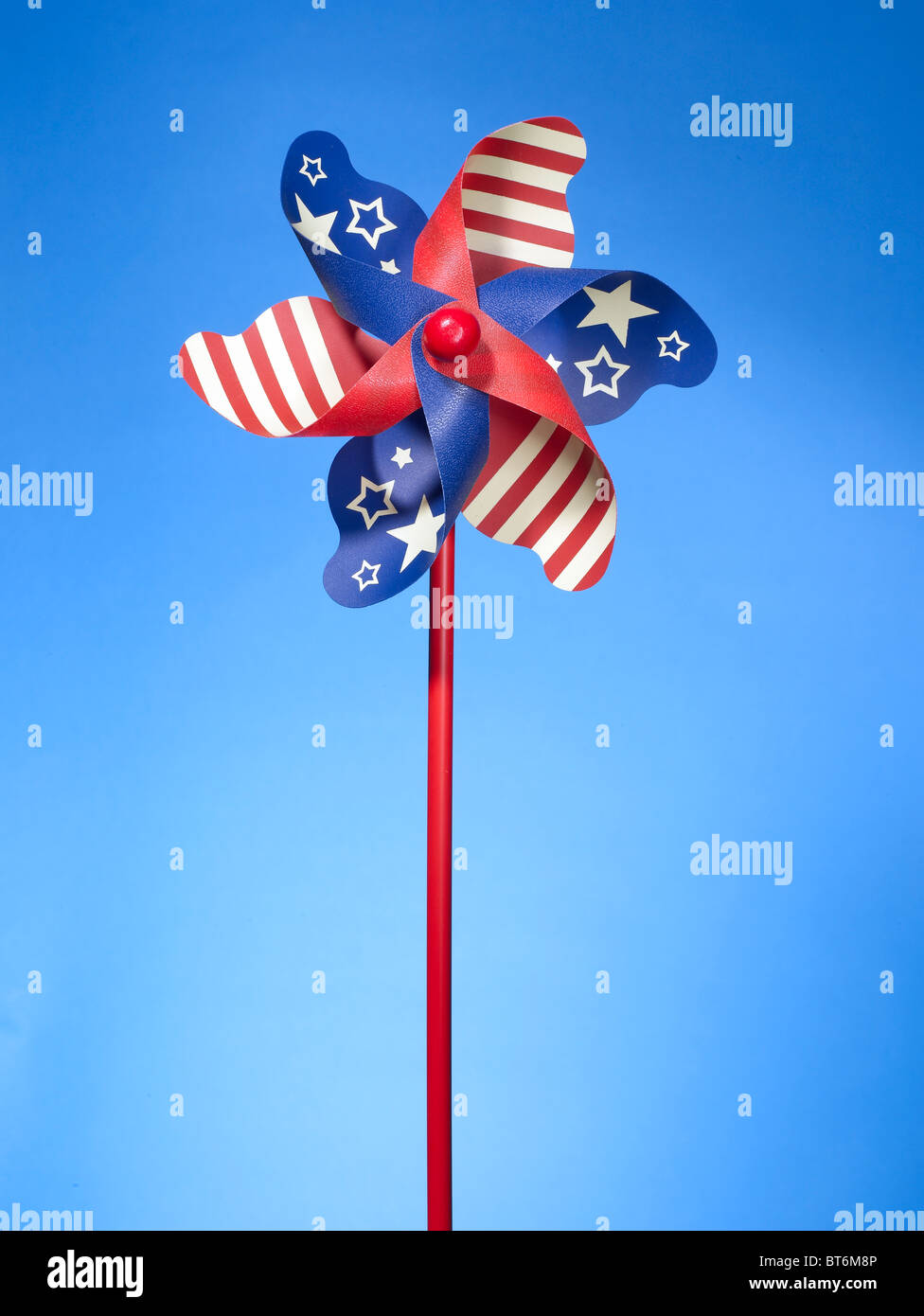 red white blue pinwheel vertical Stock Photo - Alamy