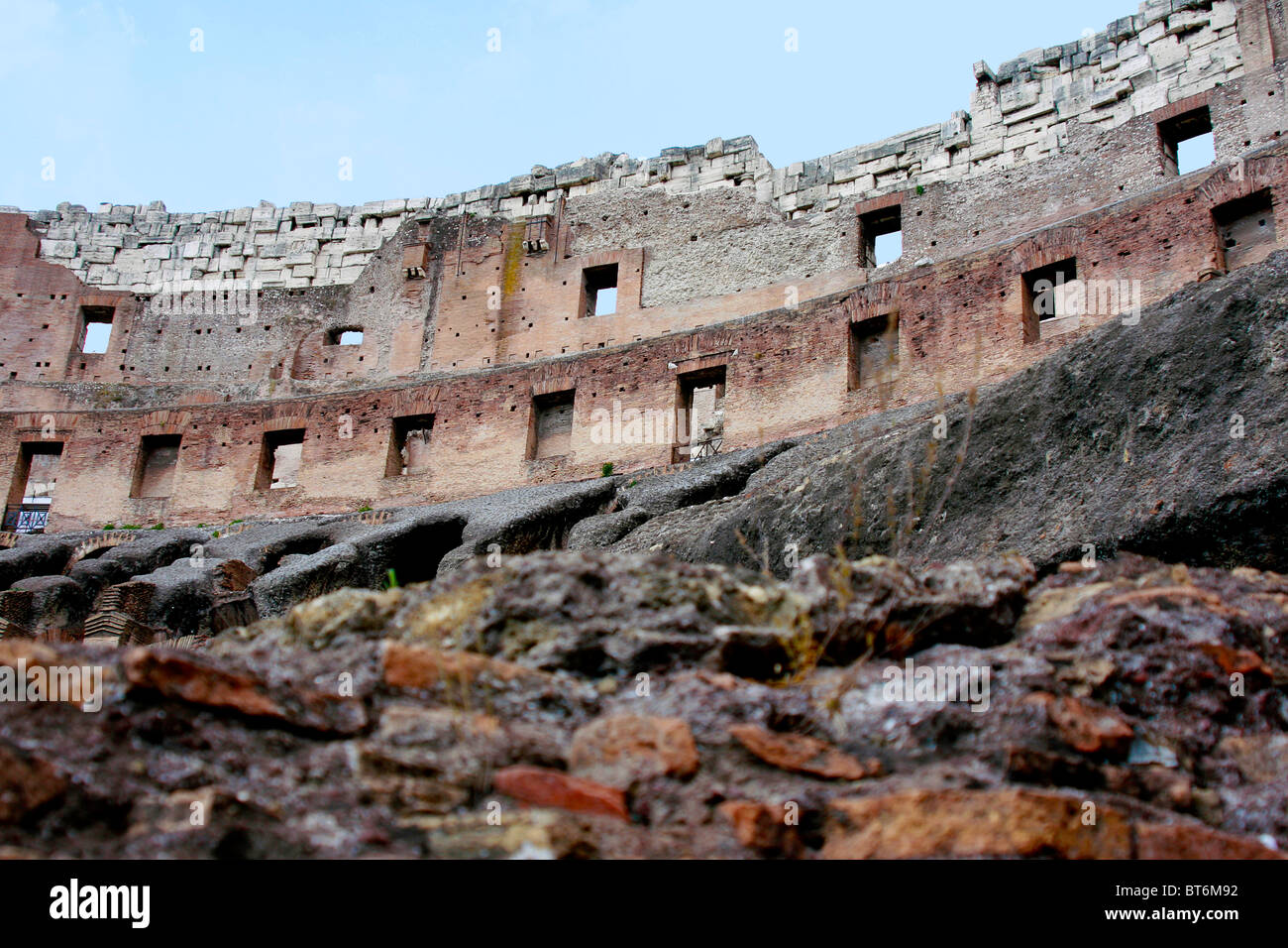 closeup of Colosseum's catacombs Stock Photo - Alamy
