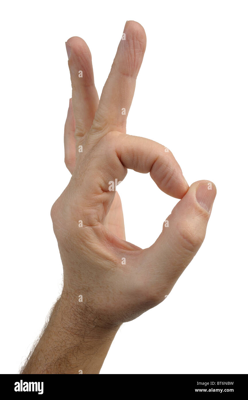 Gesture hand symbol Cut Out Stock Images & Pictures - Alamy
