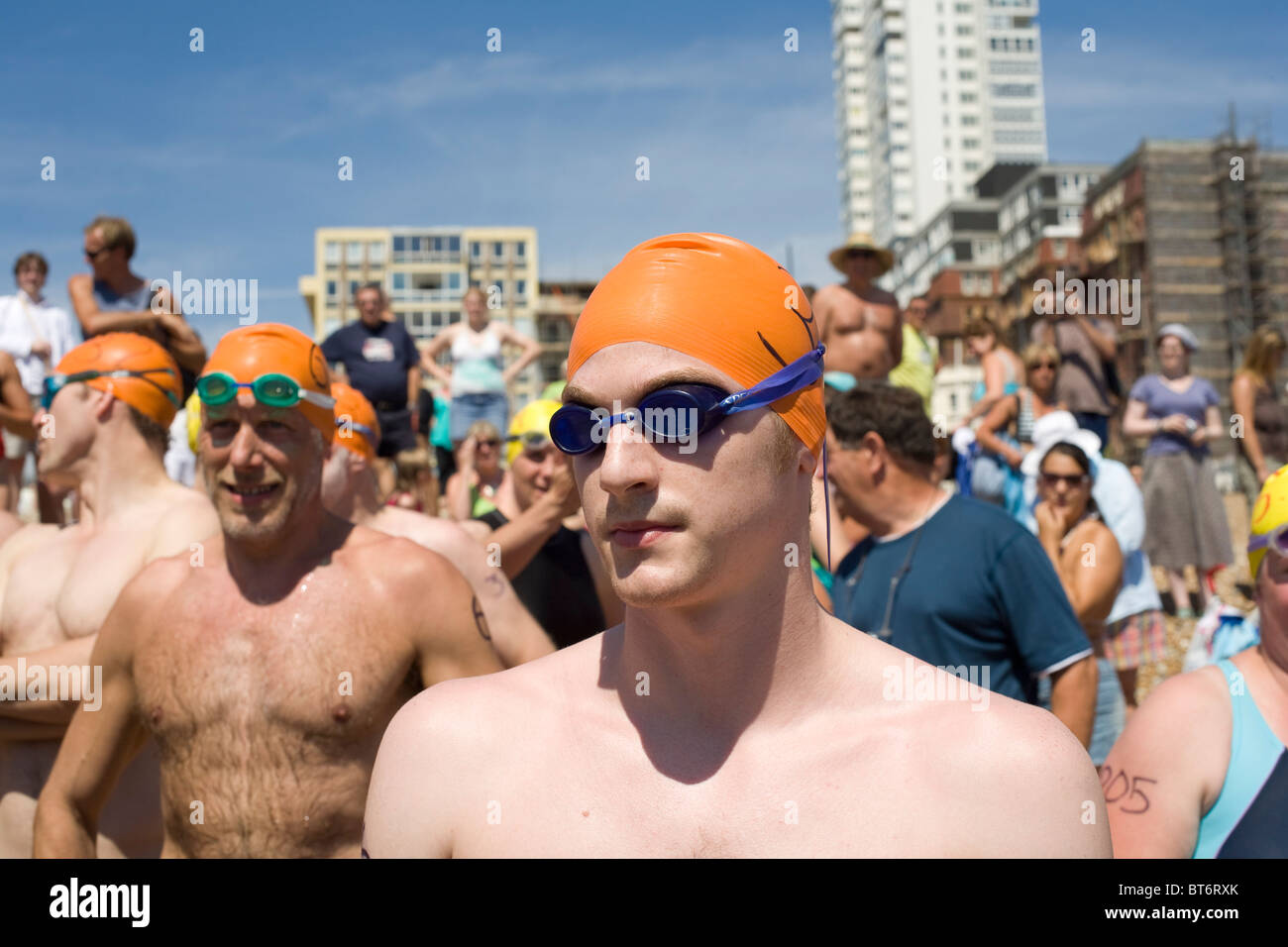 Sea swimming competition ,Brighton Stock Photo - Alamy