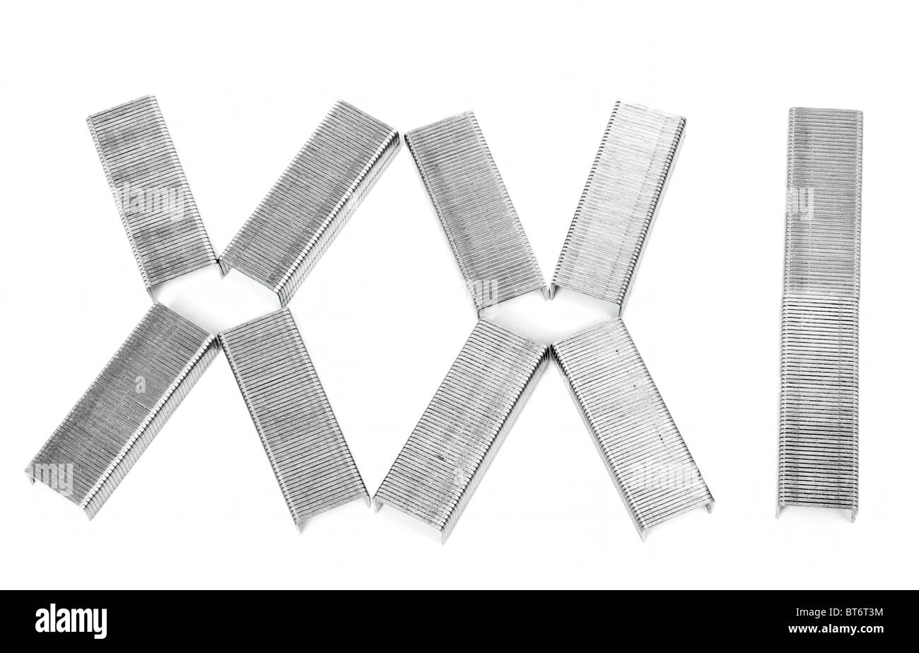 Staples Isolated On White Stock Image Image Of Abstract Staples