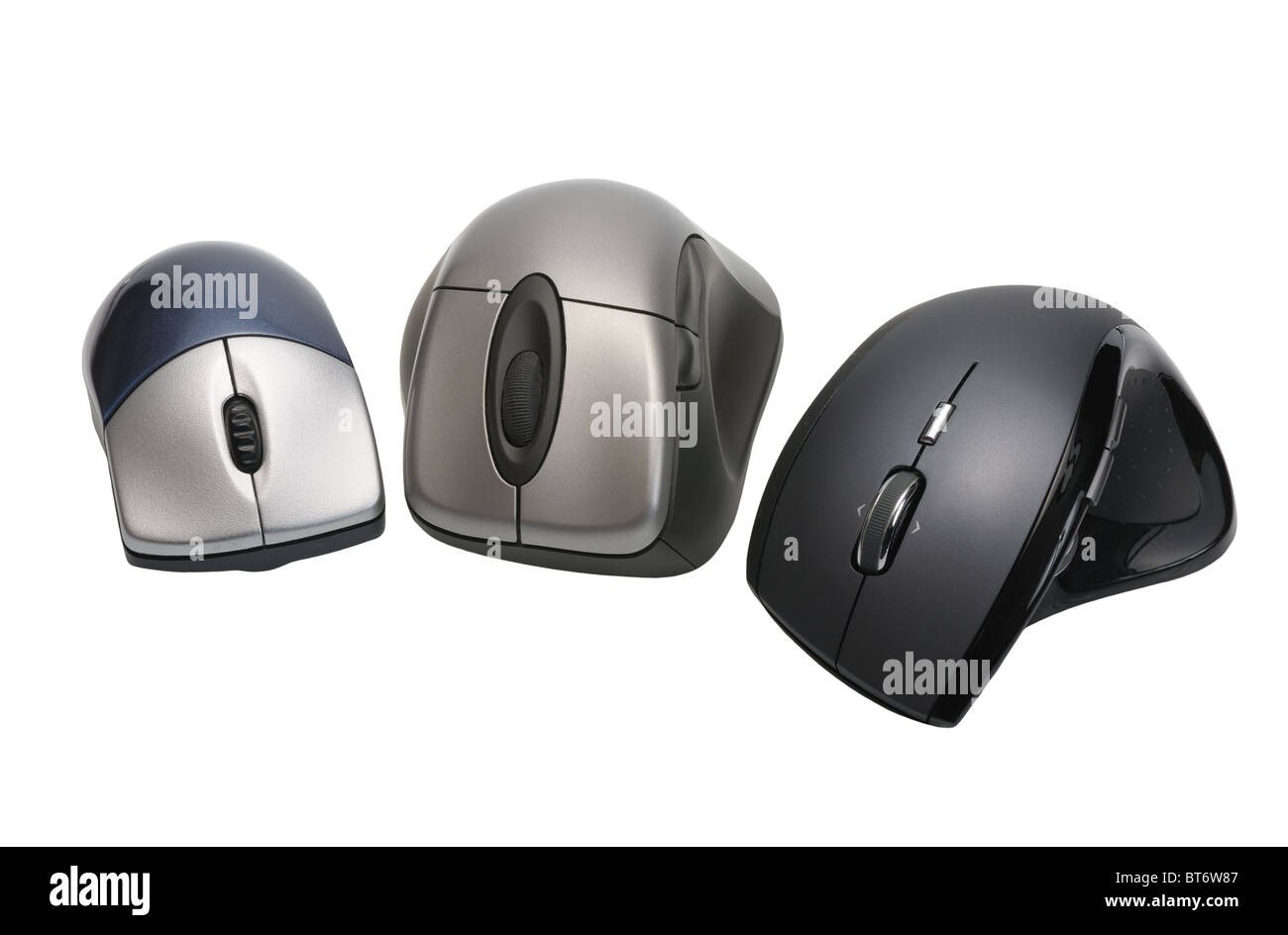 Modern wireless computer mouses Stock Photo - Alamy