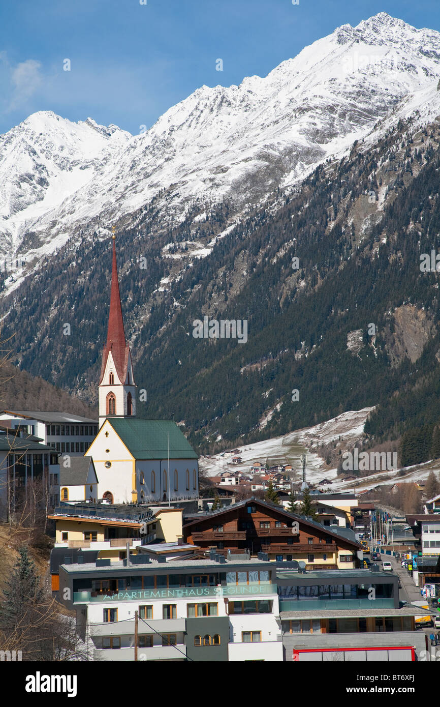 Solden in the Austrian Alps Stock Photo - Alamy