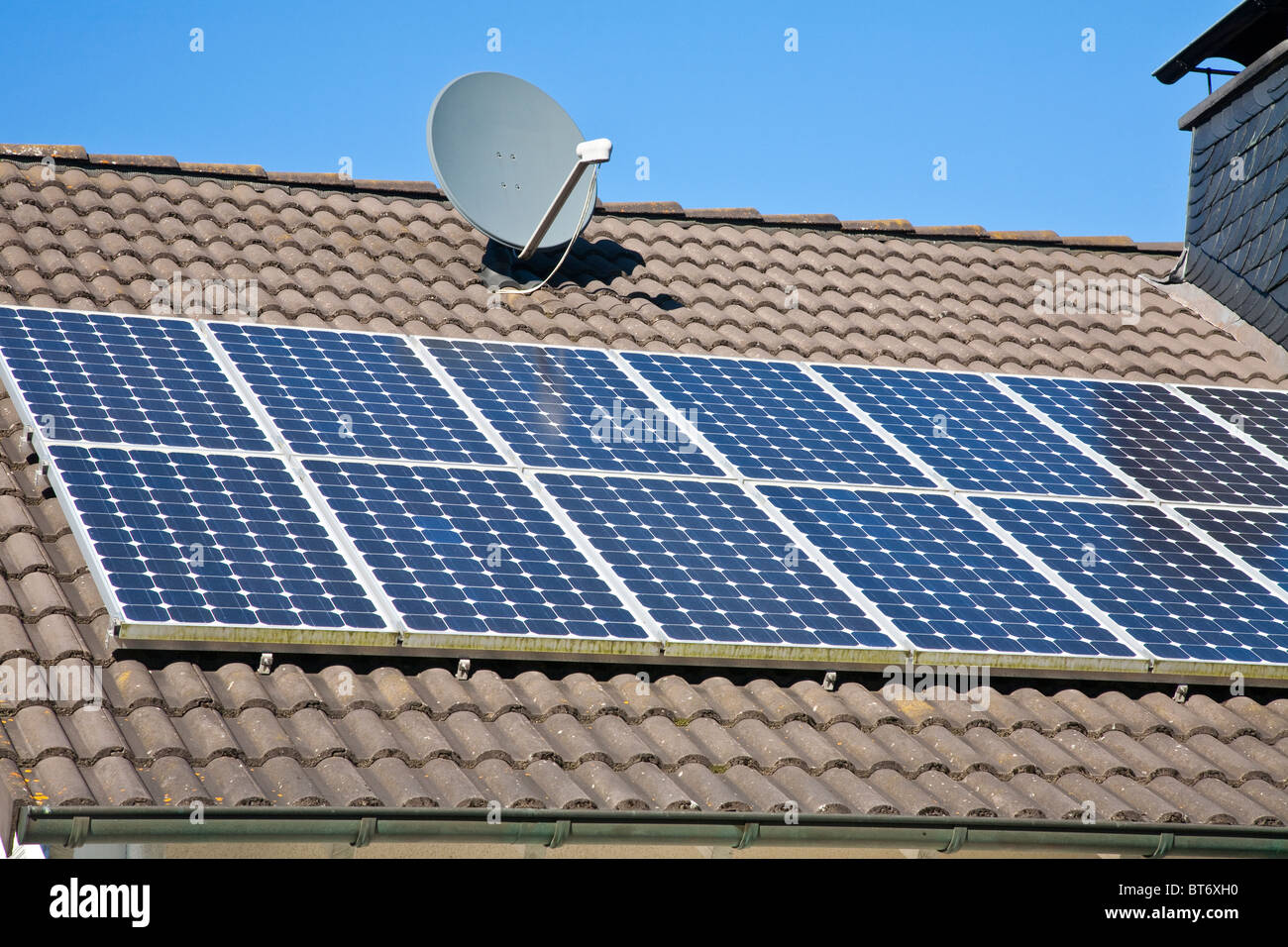 Solar roof panels Stock Photo - Alamy