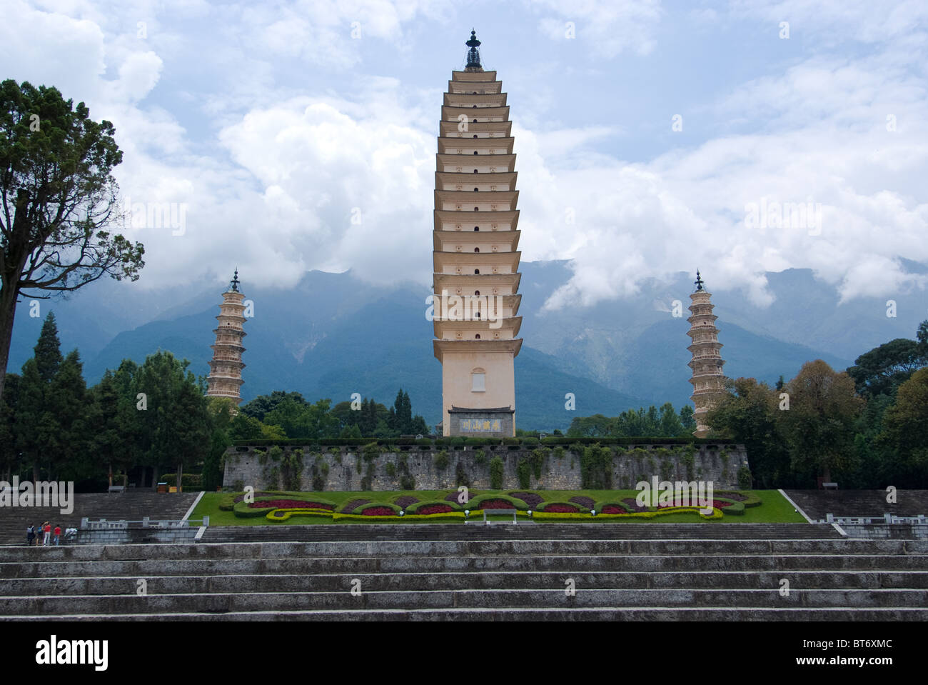 The Chongsheng Temple And The Three-Pagoda Stock Photo - Alamy