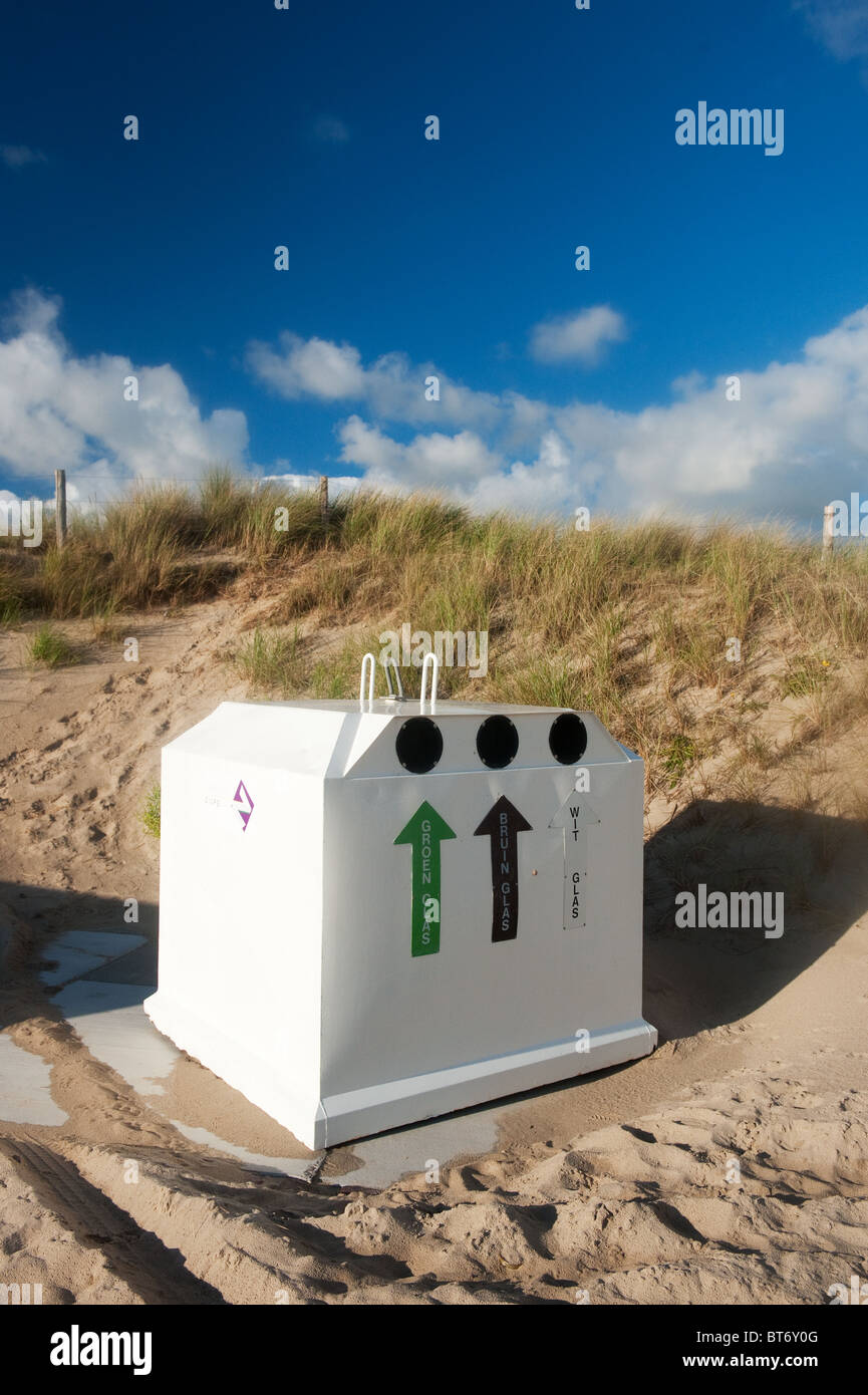recycling container for glass in Holland Stock Photo - Alamy