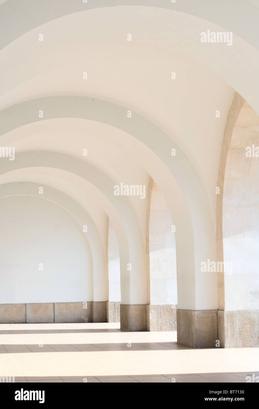 White arched pathway Stock Photo - Alamy