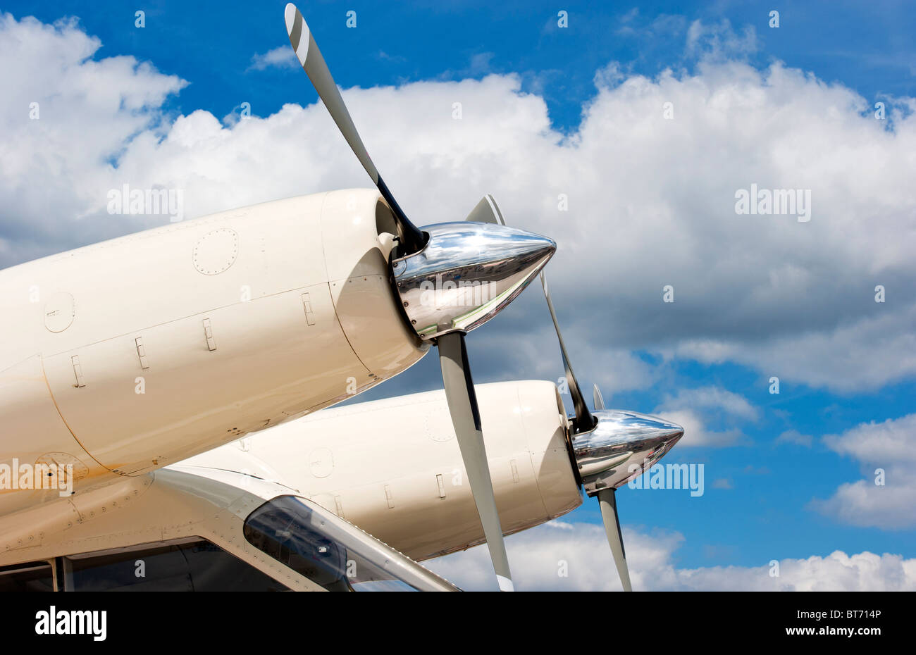 Propellers on a small aircraft Stock Photo - Alamy