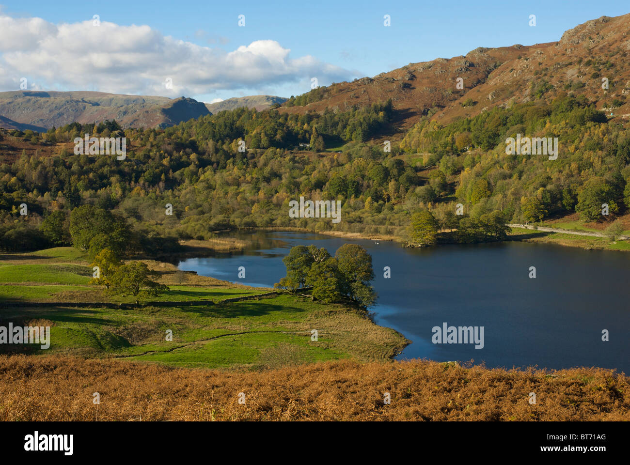 Rydal Water, Lake District National Park, Cumbria, England UK Stock ...
