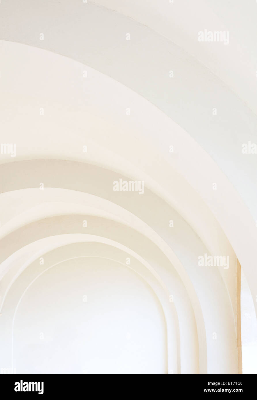 White arched pathway Stock Photo - Alamy