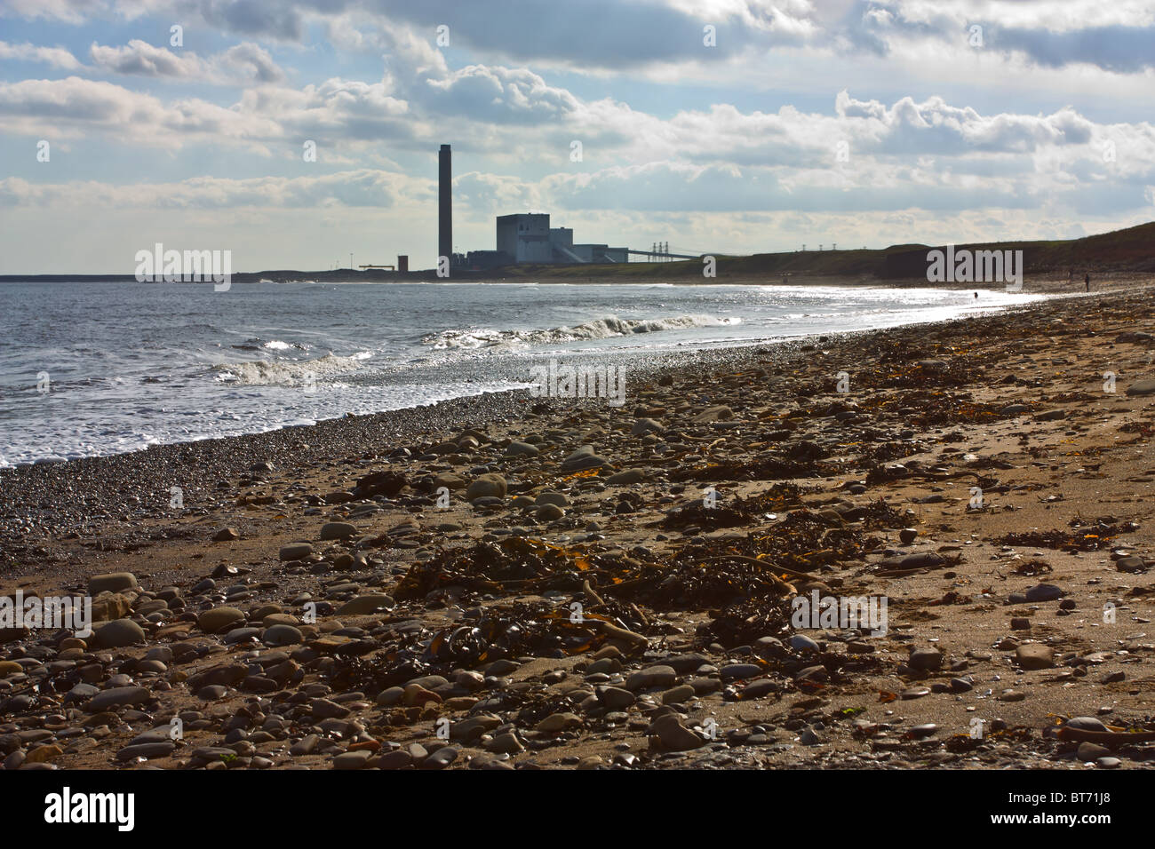 Lynemouth Power Station on the North East Coast of Northumberland Stock ...