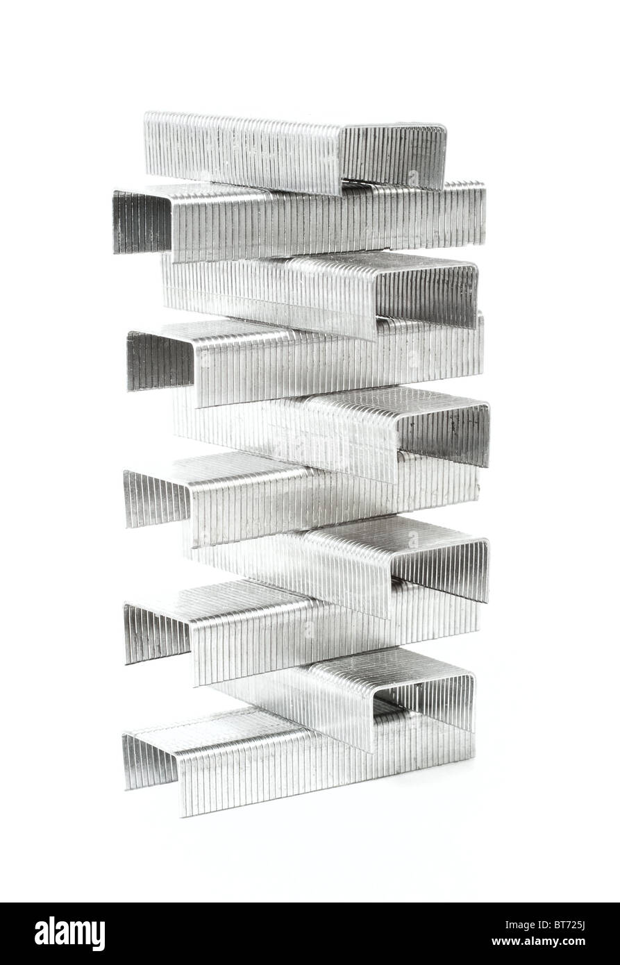 Staples Isolated On White Stock Image Image Of Abstract Staples