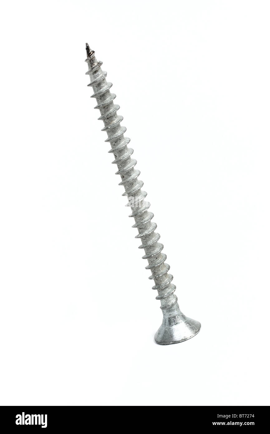 Screw isolated on white background Stock Photo - Alamy