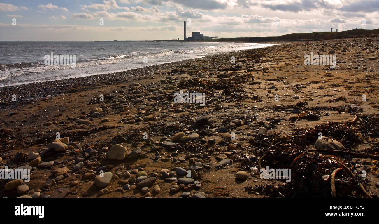 Lynemouth Power Station on the North East Coast of Northumberland Stock ...